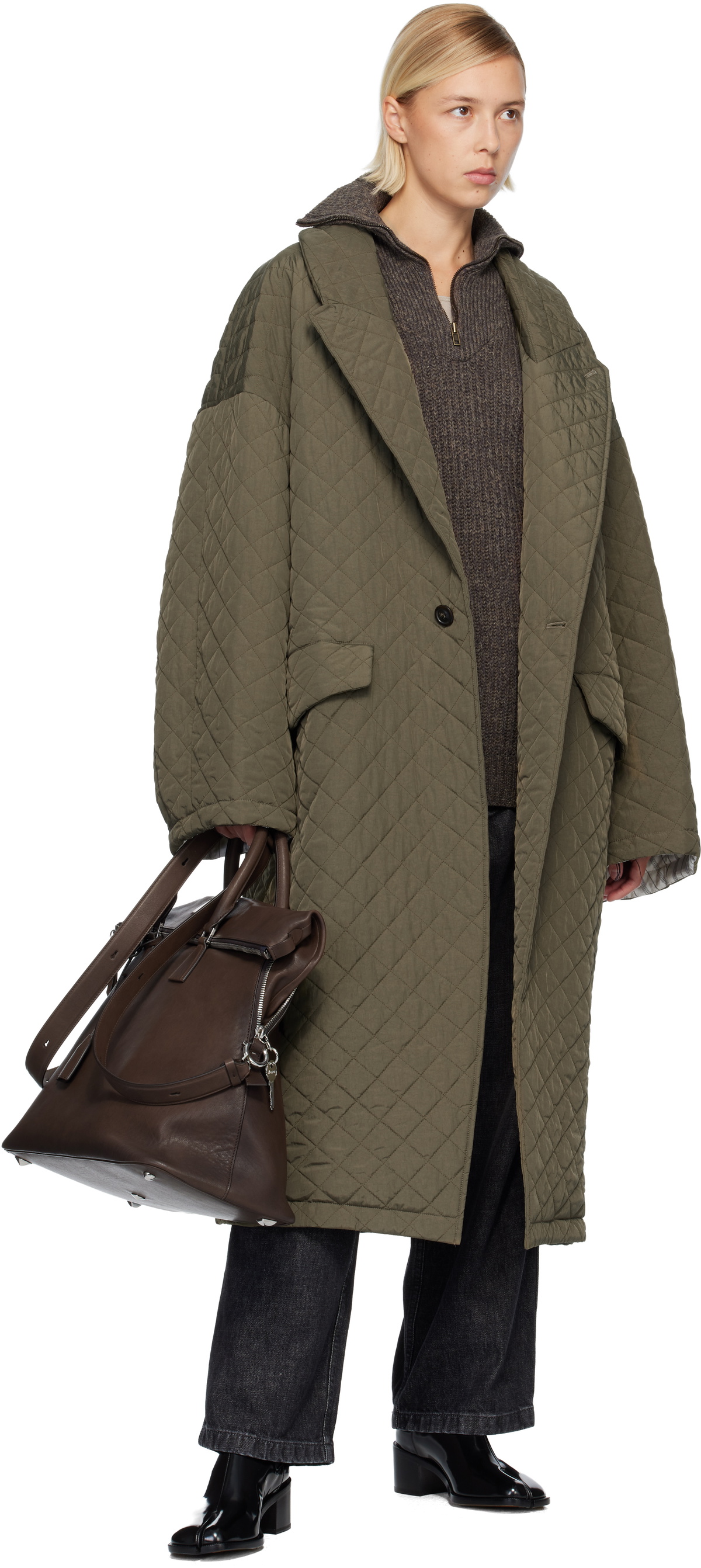 Maison Margiela Brown 5AC 'Loved to Death' XL Bag Maison Margiela