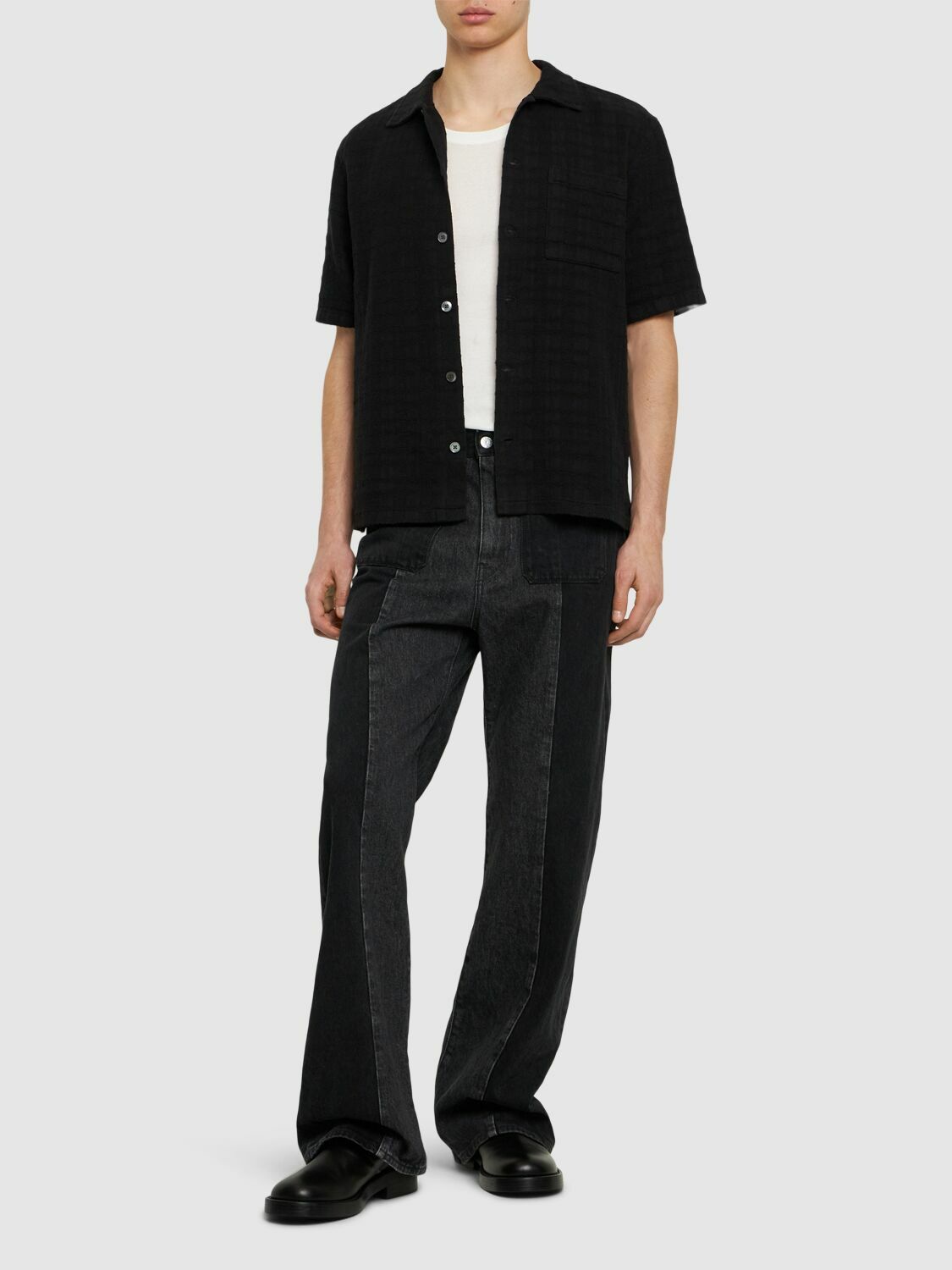 SUNFLOWER Flared Cotton Denim Jeans Sunflower