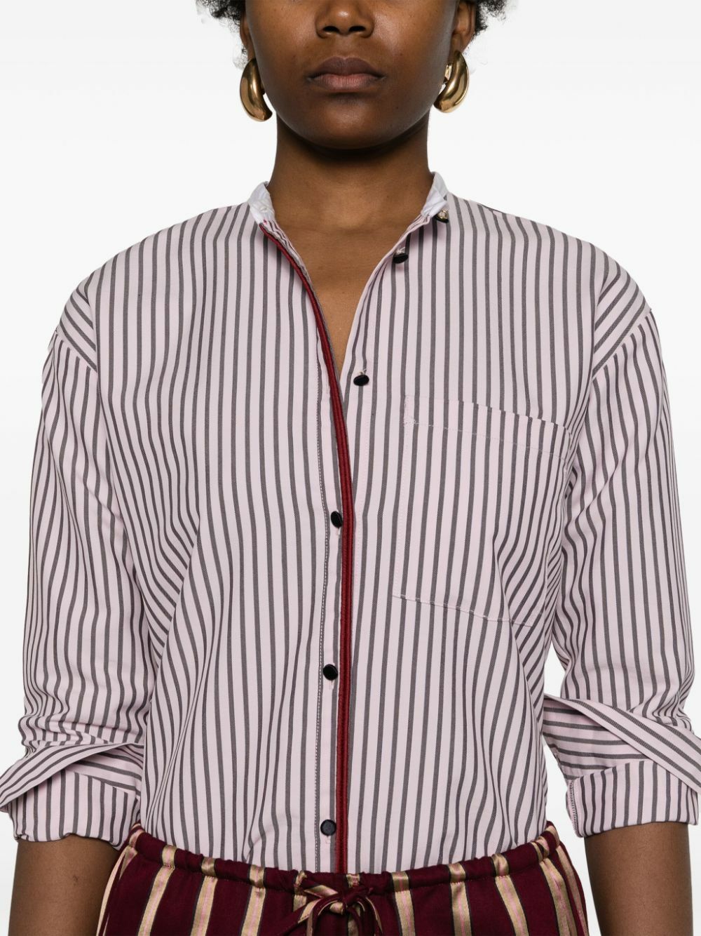 FORTE FORTE - Cotton Blend Striped Shirt Forte Forte