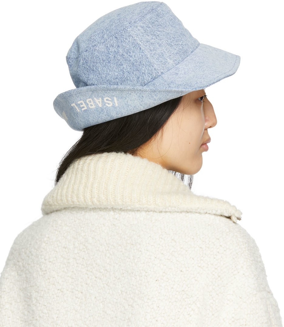 Isabel Marant Blue Denim Loiena Bucket Hat Isabel Marant