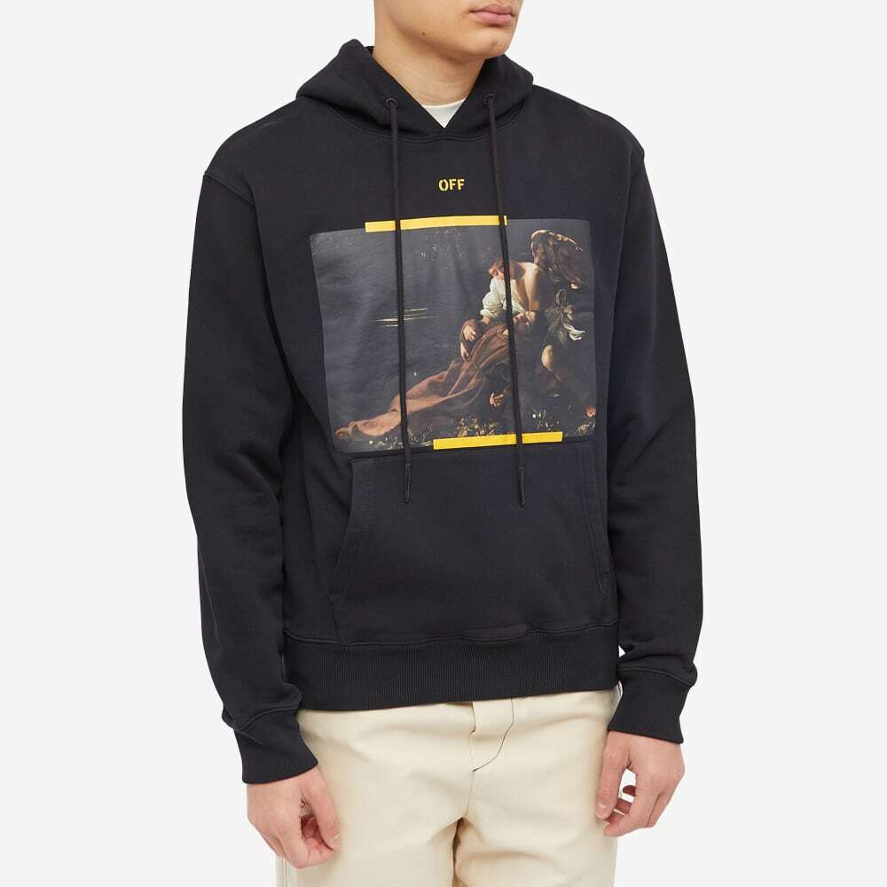 Off-White Men's Arrow Caravaggio St Fran Slim Hoodie in Black Off-White