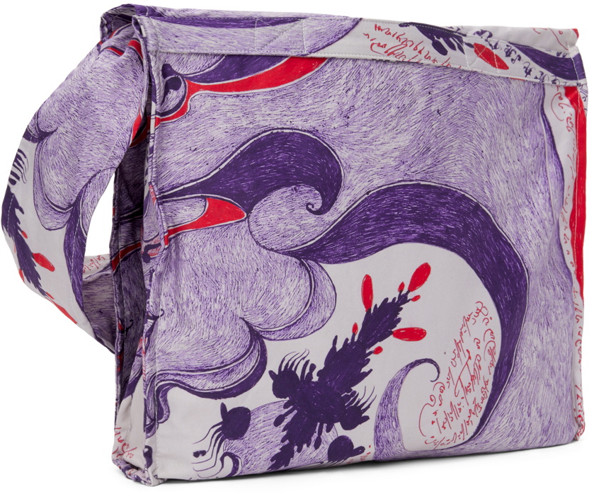 LEMAIRE Purple Pocket Messenger Bag Lemaire