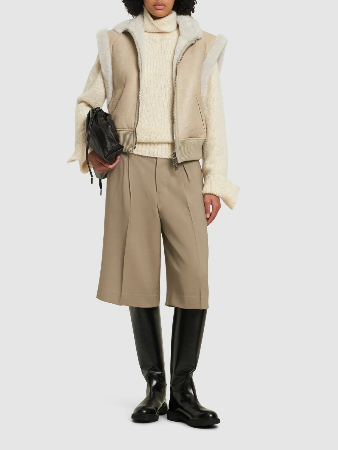 ISABEL MARANT Edwina Lamb Shearling Vest Isabel Marant