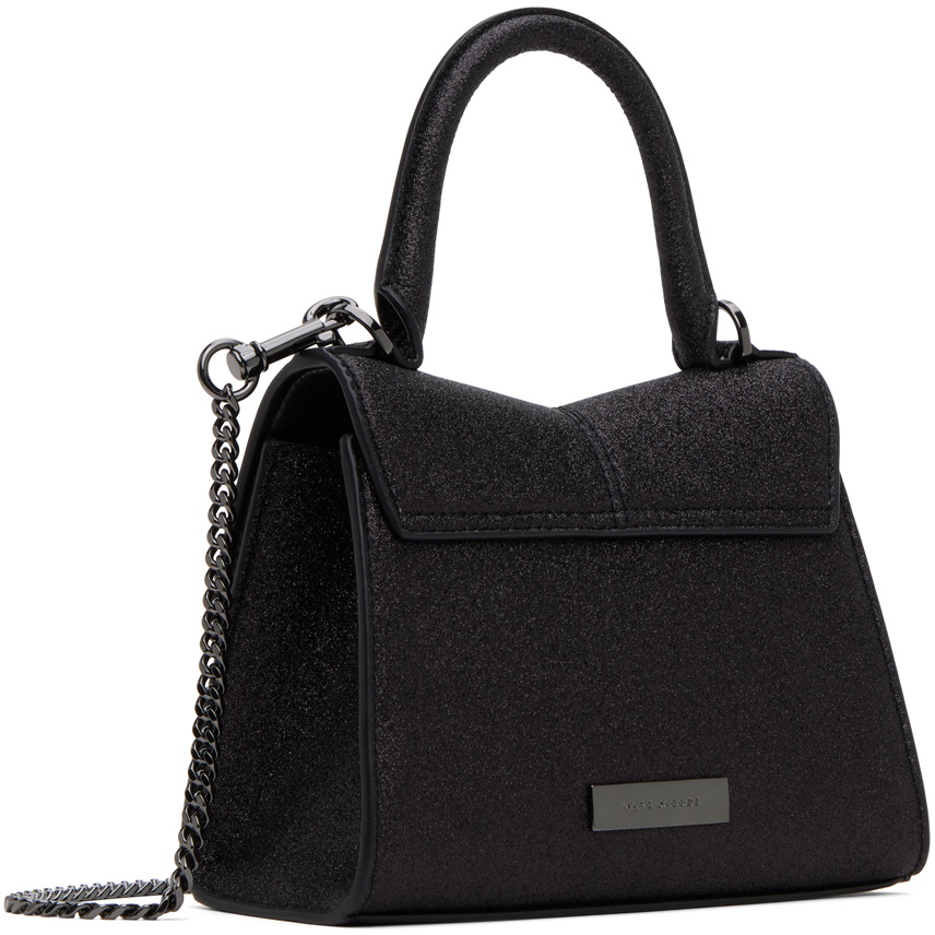 Marc Jacobs Black 'The Galactic Glitter St. Marc Mini' Top Handle Bag ...