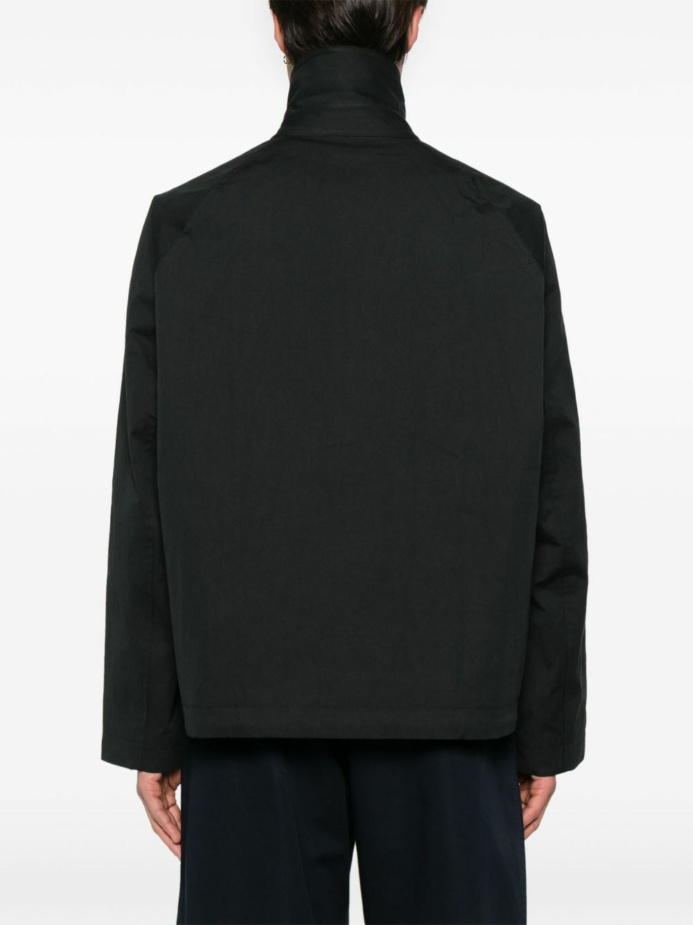 Studio Nicholson Black Press-Stud Bomber Jacket Studio Nicholson