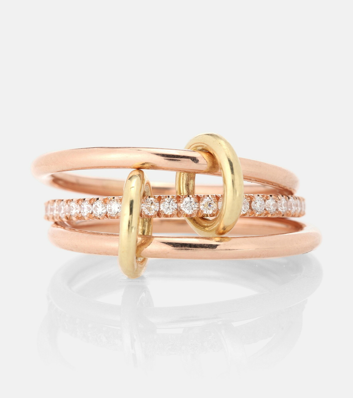 Spinelli Kilcollin - Sonny Gold 18kt rose gold and diamond ring ...