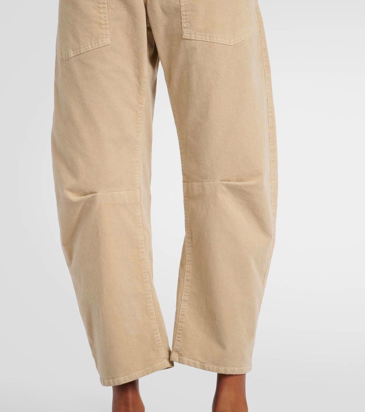 Nili Lotan Shon mid-rise corduroy tapered pants Nili Lotan