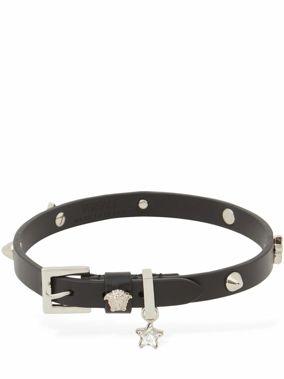 VERSACE Medusa Adjustable Leather Choker Versace