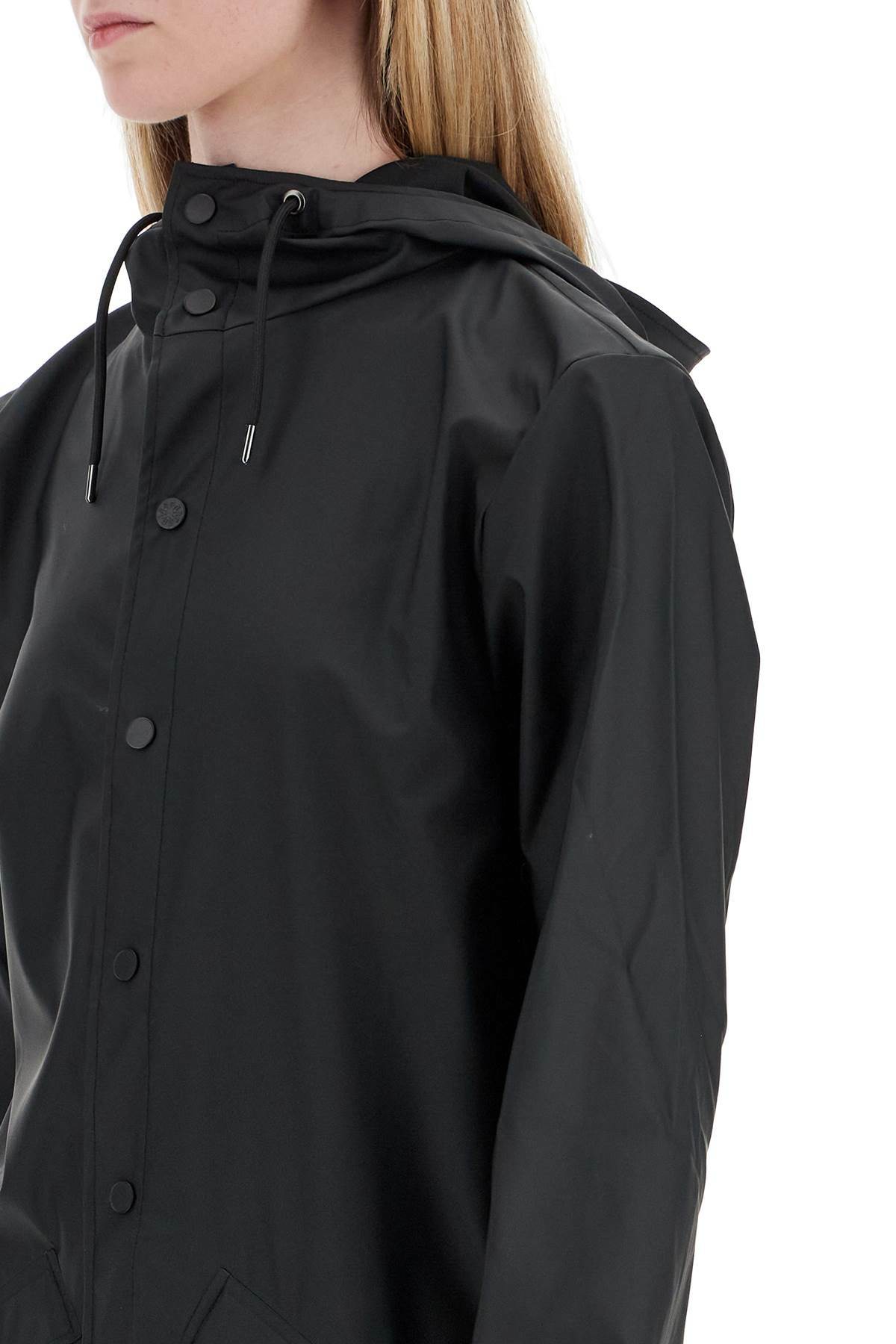 RAINS unisex rain jacket Black Rains