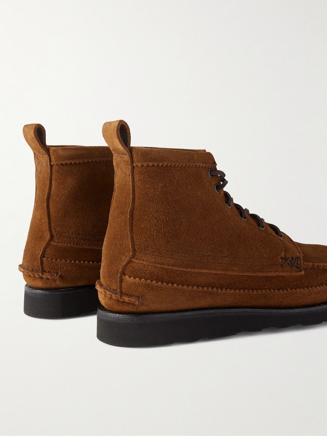 Yuketen - Maine Guide 6 Eye Textured-Leather Boots - Brown Yuketen