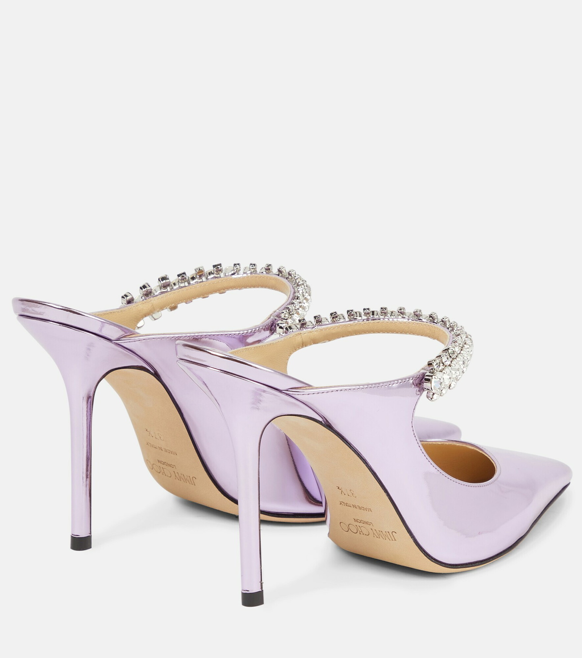 Jimmy Choo - Bing 100 metallic leather mules Jimmy Choo