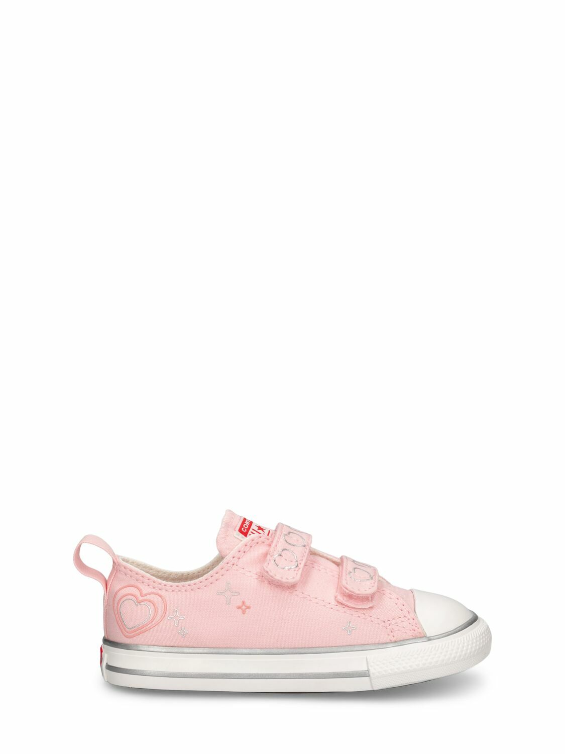 CONVERSE Embroidered Heart Canvas Strap Sneakers Converse