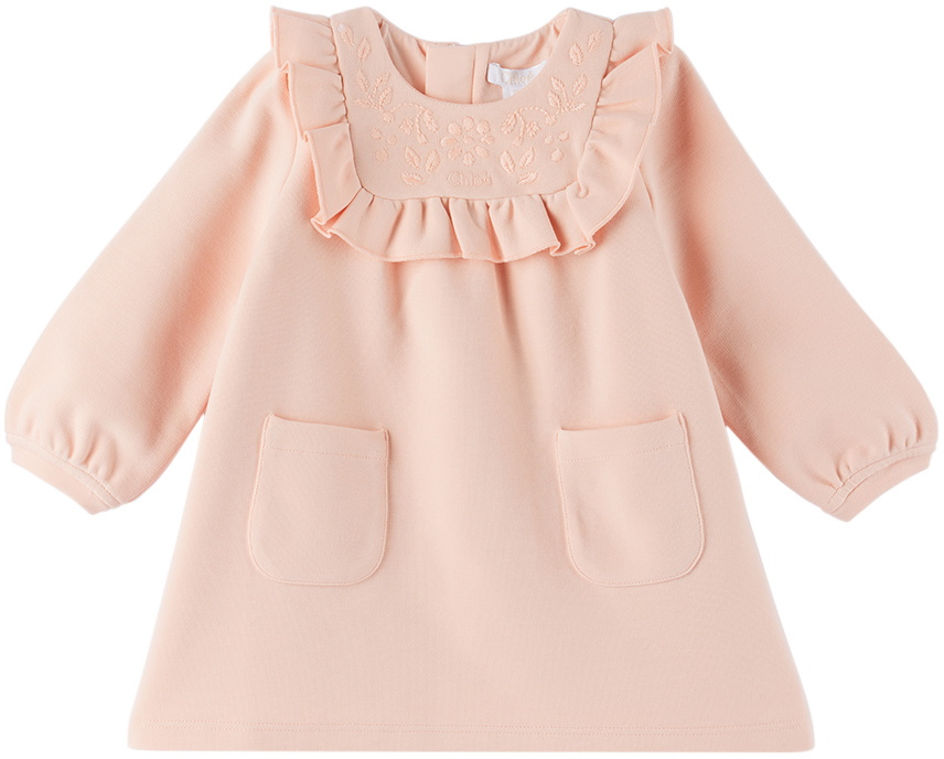 Chloé Baby Pink Ruffled Dress Chloe