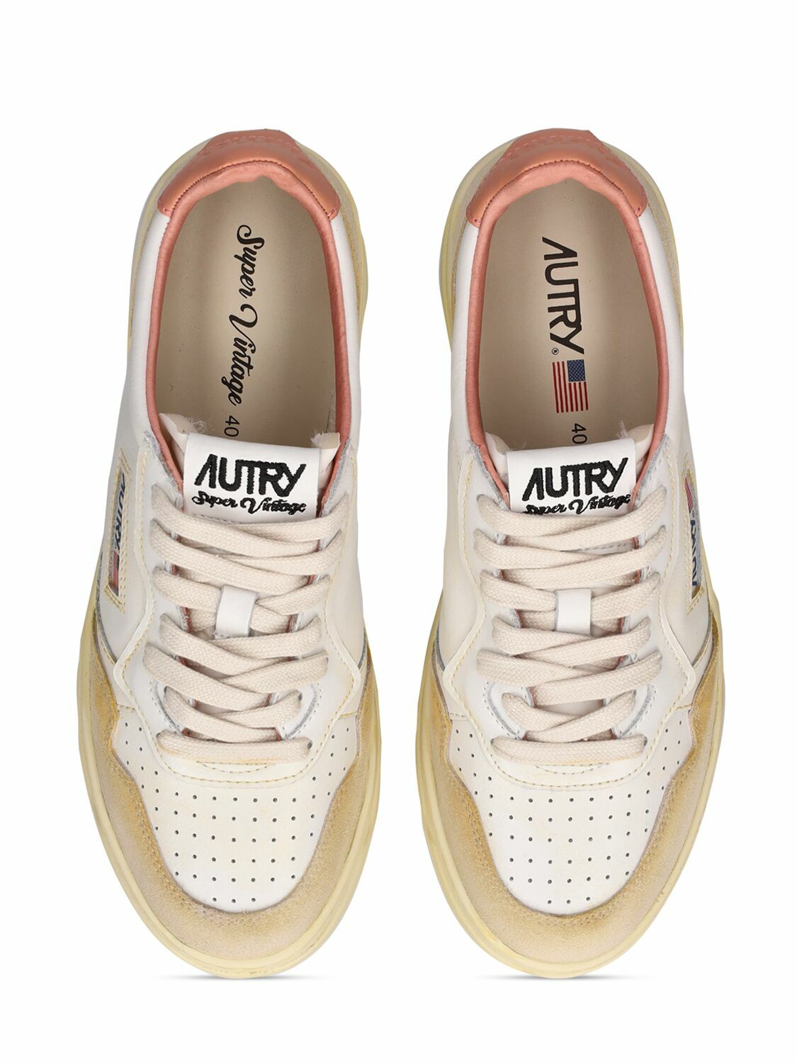 AUTRY - Super Vintage Low Leather Sneakers Autry