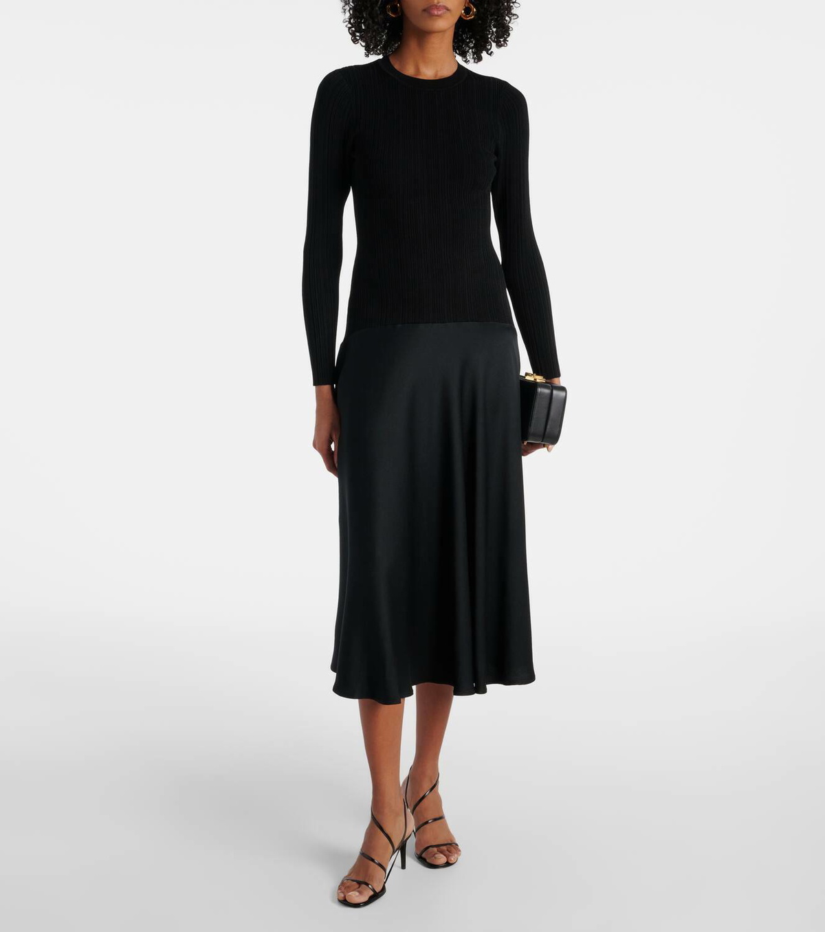 Veronica Beard Vaughn satin-trimmed midi dress Veronica Beard