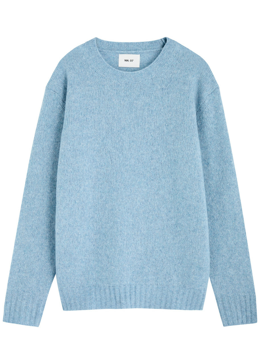 NN07 Lee Wool-blend Jumper Blue NN07