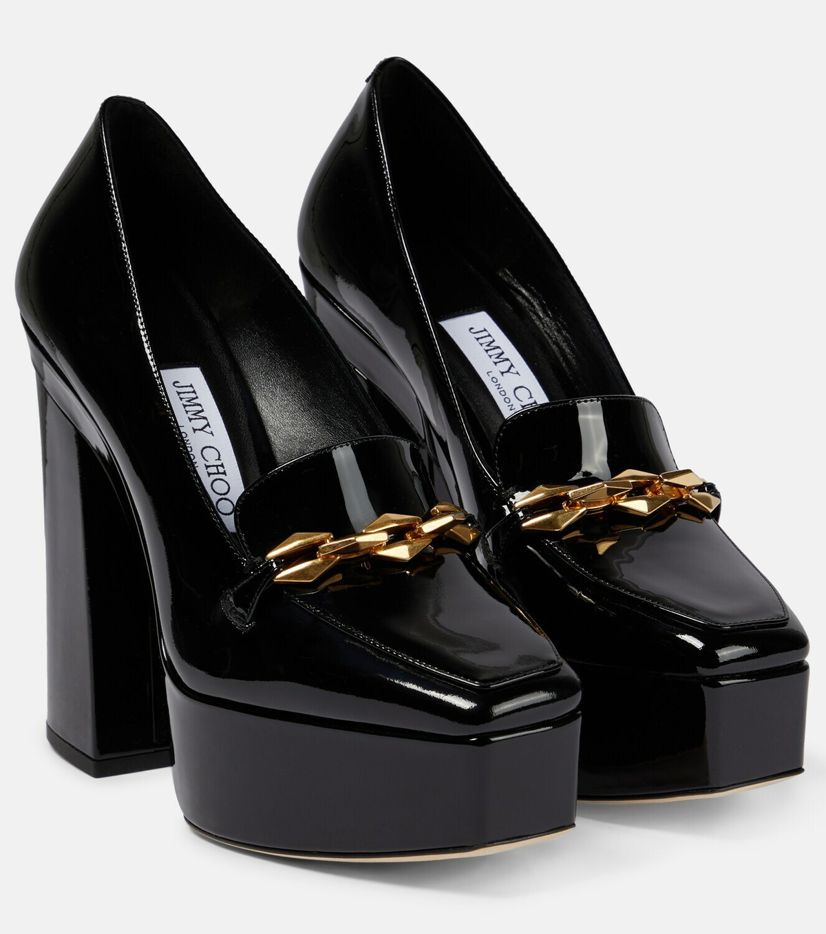 Jimmy Choo - Diamond Tilda embellished patent leather pumps Jimmy Choo
