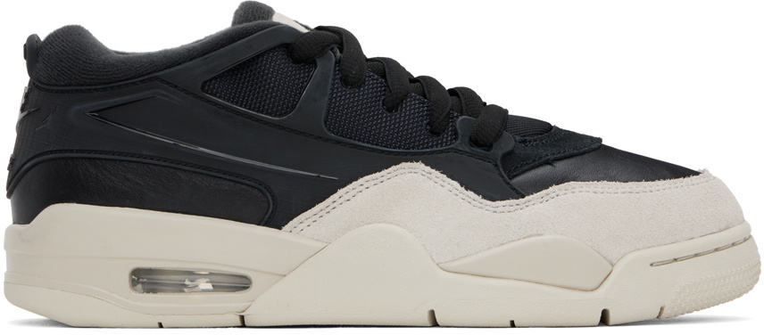 Nike Jordan Black & Off-White Air Jordan 4 RM Sneakers Nike Jordan Brand