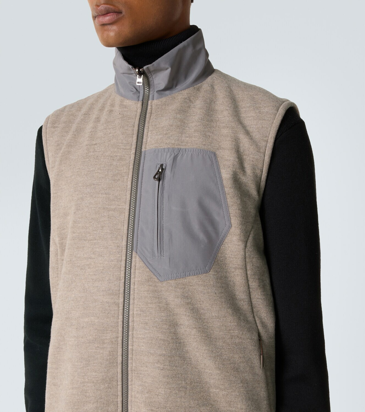 Sease Explorer reversible wool-blend vest Sease