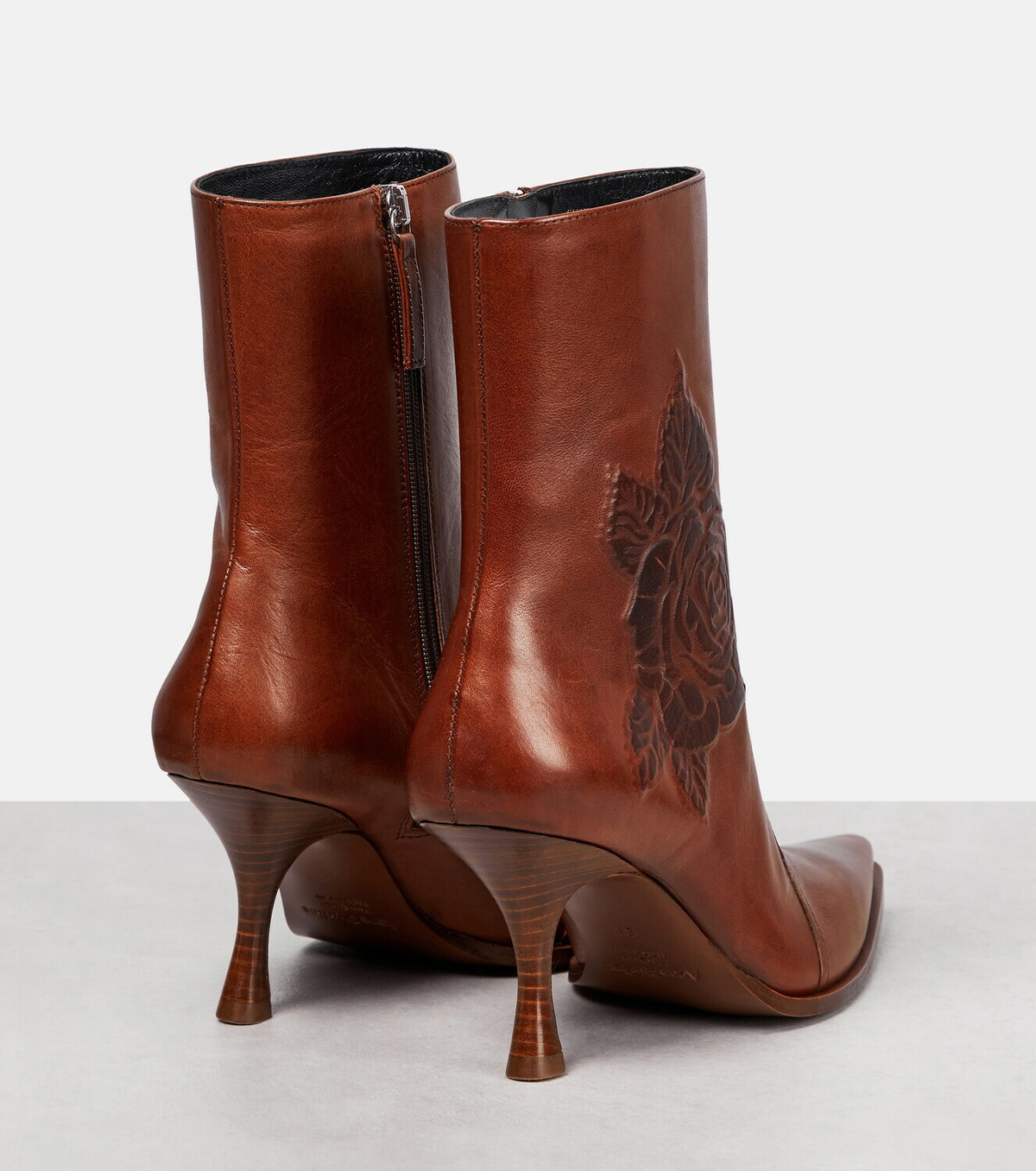 Acne Studios - Embellished leather ankle boots Acne Studios