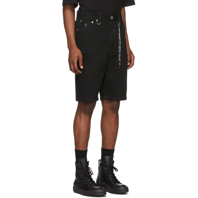 mastermind WORLD Black Denim Shorts MASTERMIND WORLD