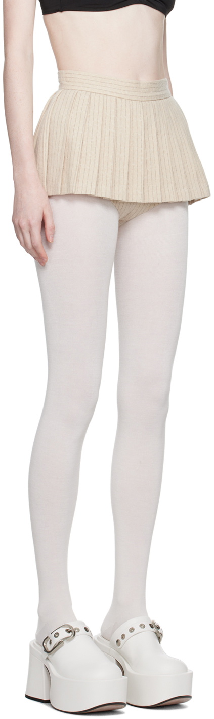 Pushbutton SSENSE Exclusive Beige Skort Pushbutton