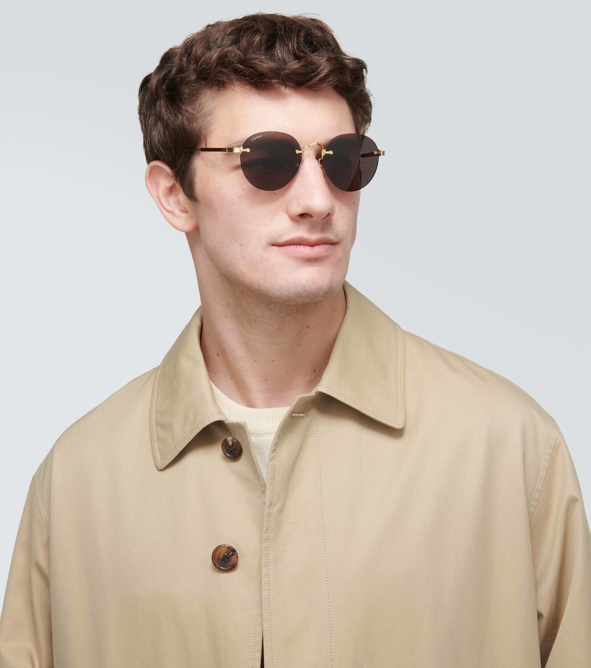 Cartier Eyewear Collection Signature C de Cartier round sunglasses Cartier