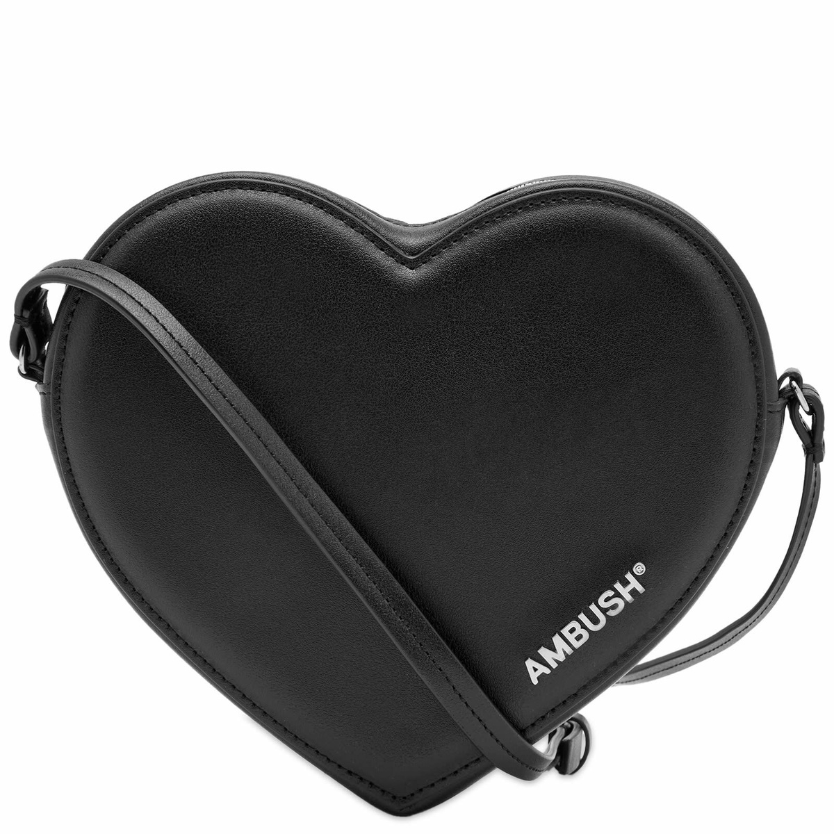 Ambush Women's Flat Heart Crossbody Bag in Black Ambush