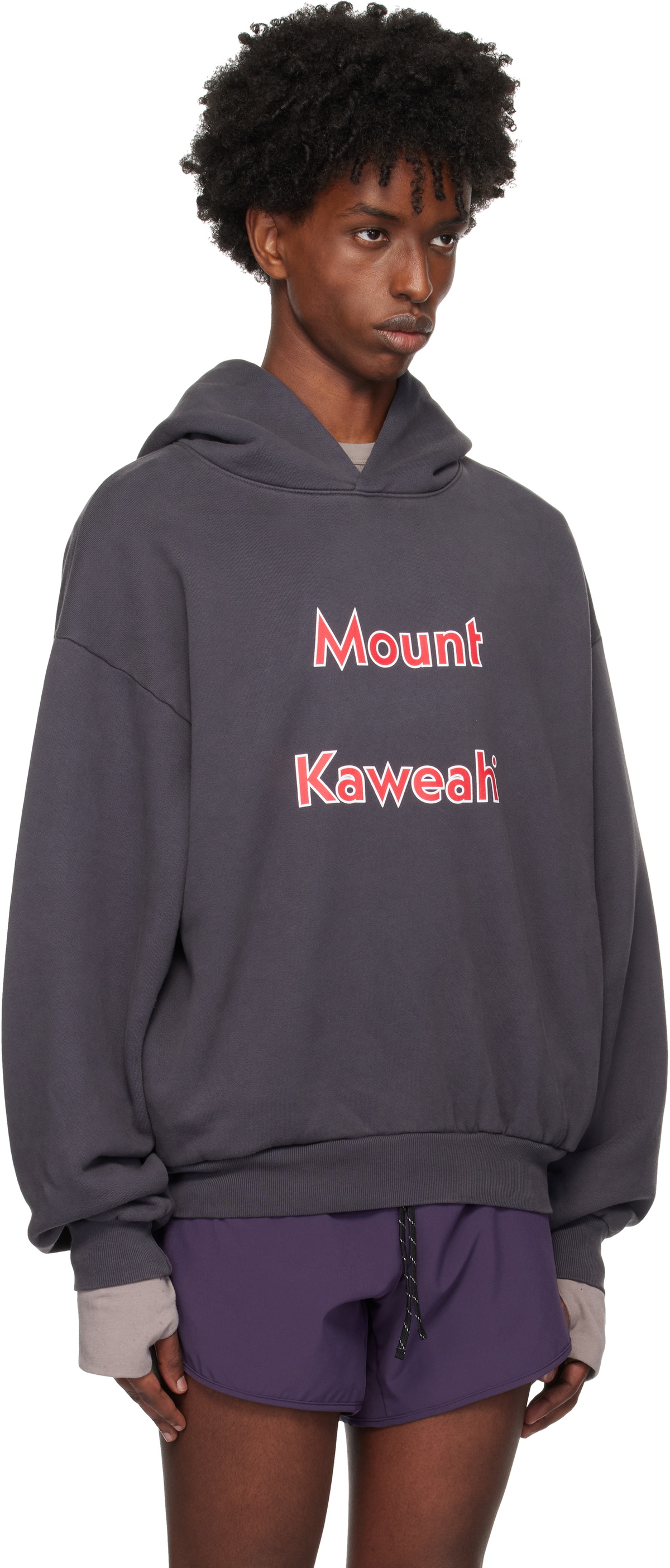 District Vision Gray California Cotton Hoodie District Vision