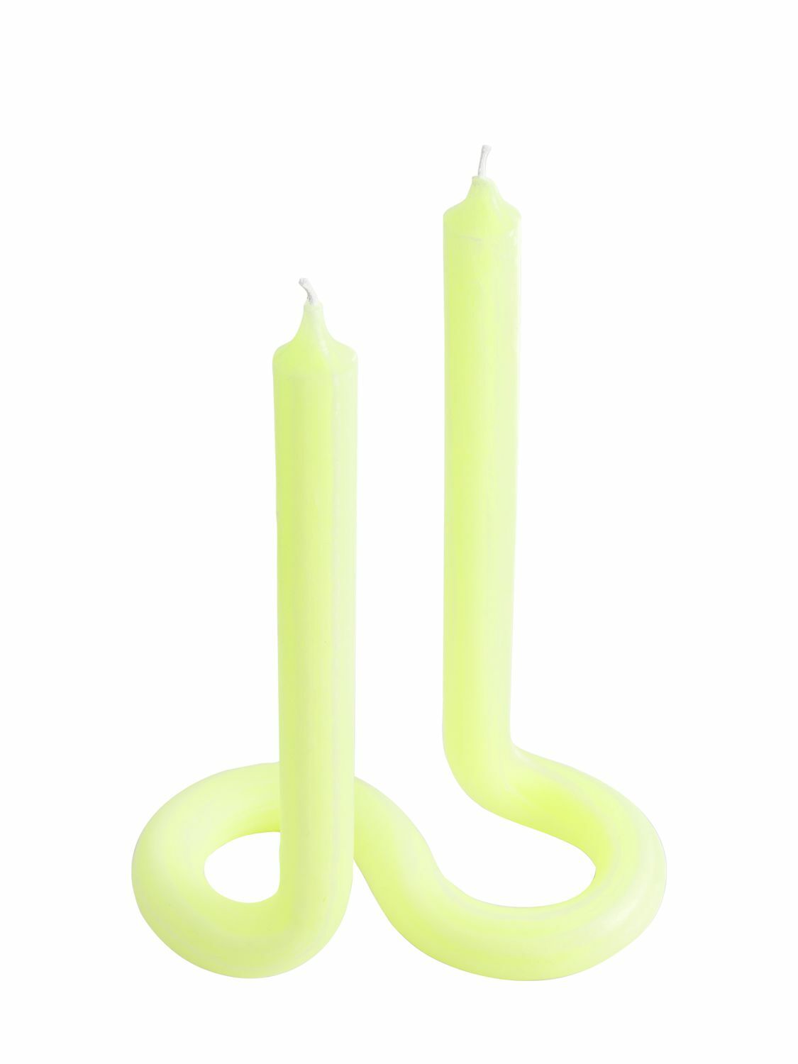 LEX POTT - Yellow Twist Unscented Candle Lex Pott