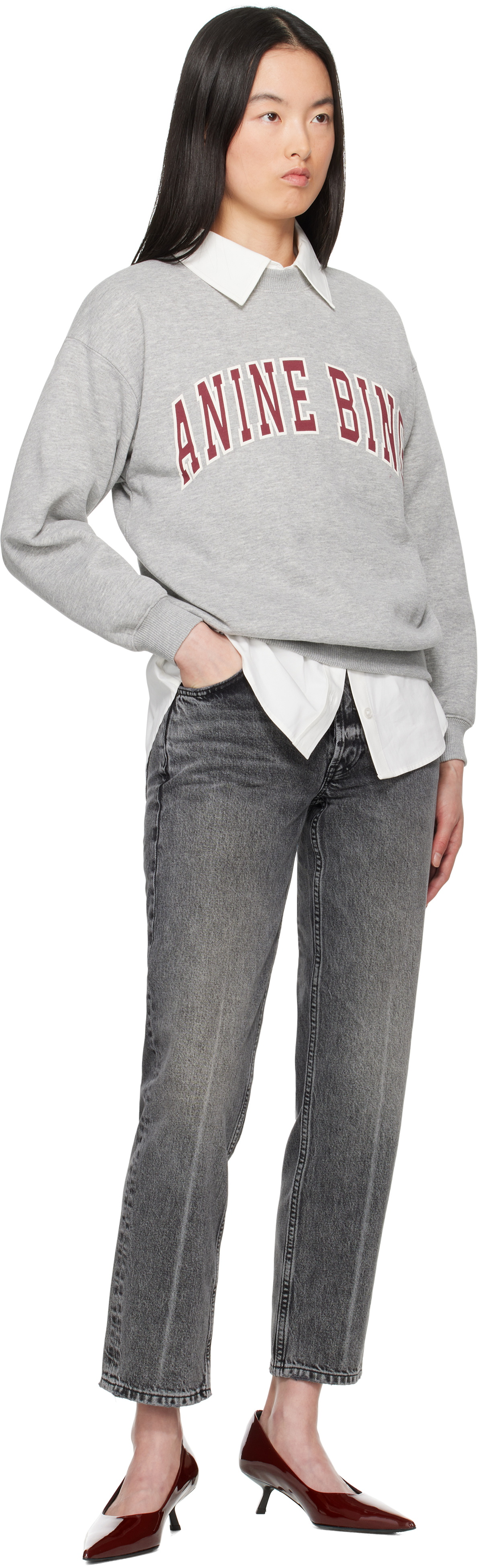 ANINE BING Gray Spencer Sweatshirt ANINE BING