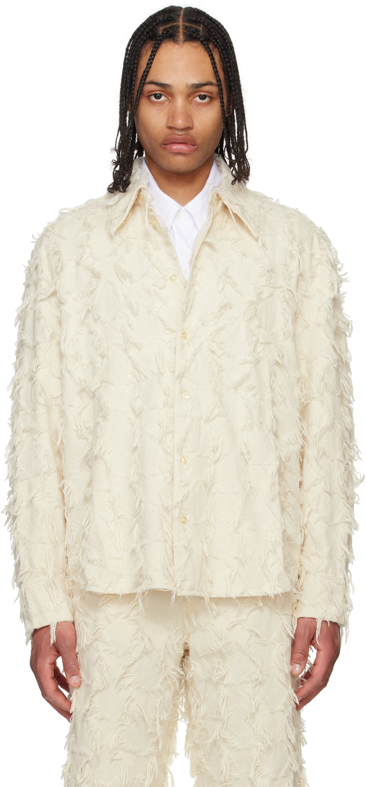 Séfr White Wes Denim Shirt Séfr