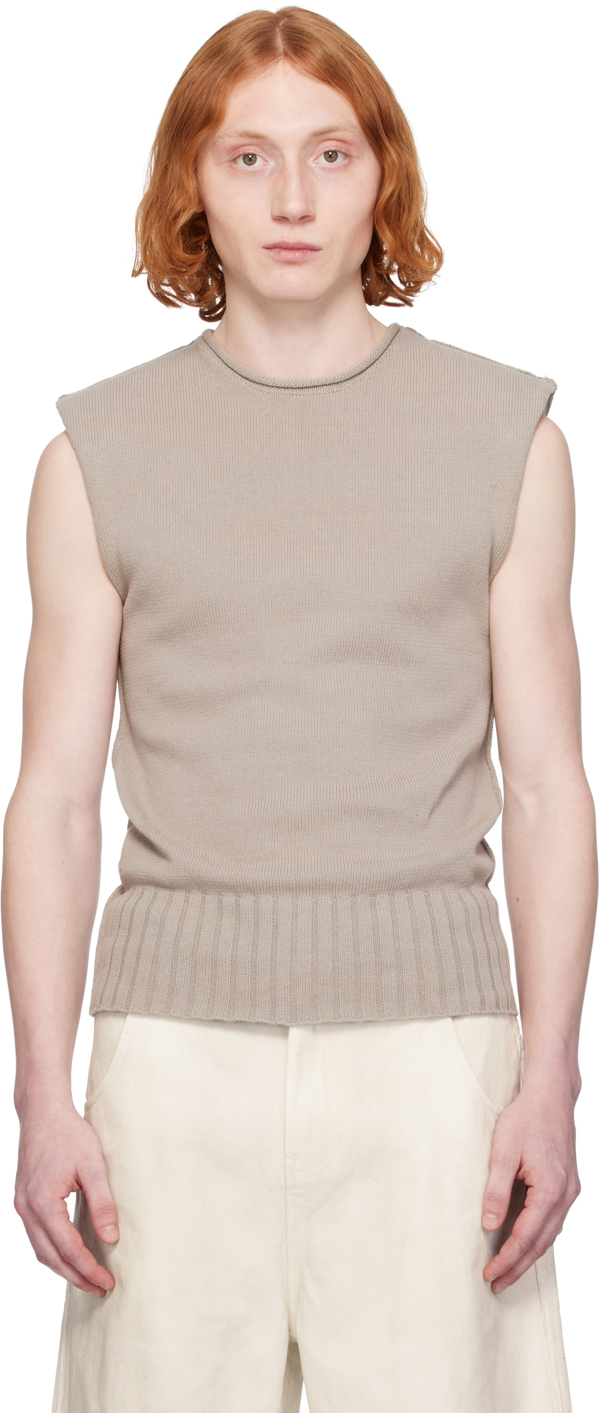 Entire Studios Gray Burns Knit Vest Entire Studios