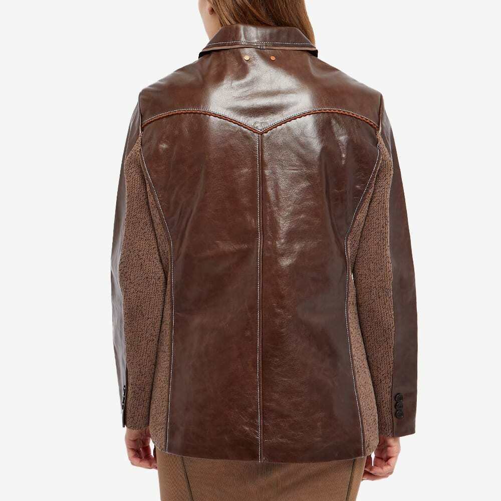 Andersson Bell Women's Leather Blazer Jacket in Brown Andersson Bell