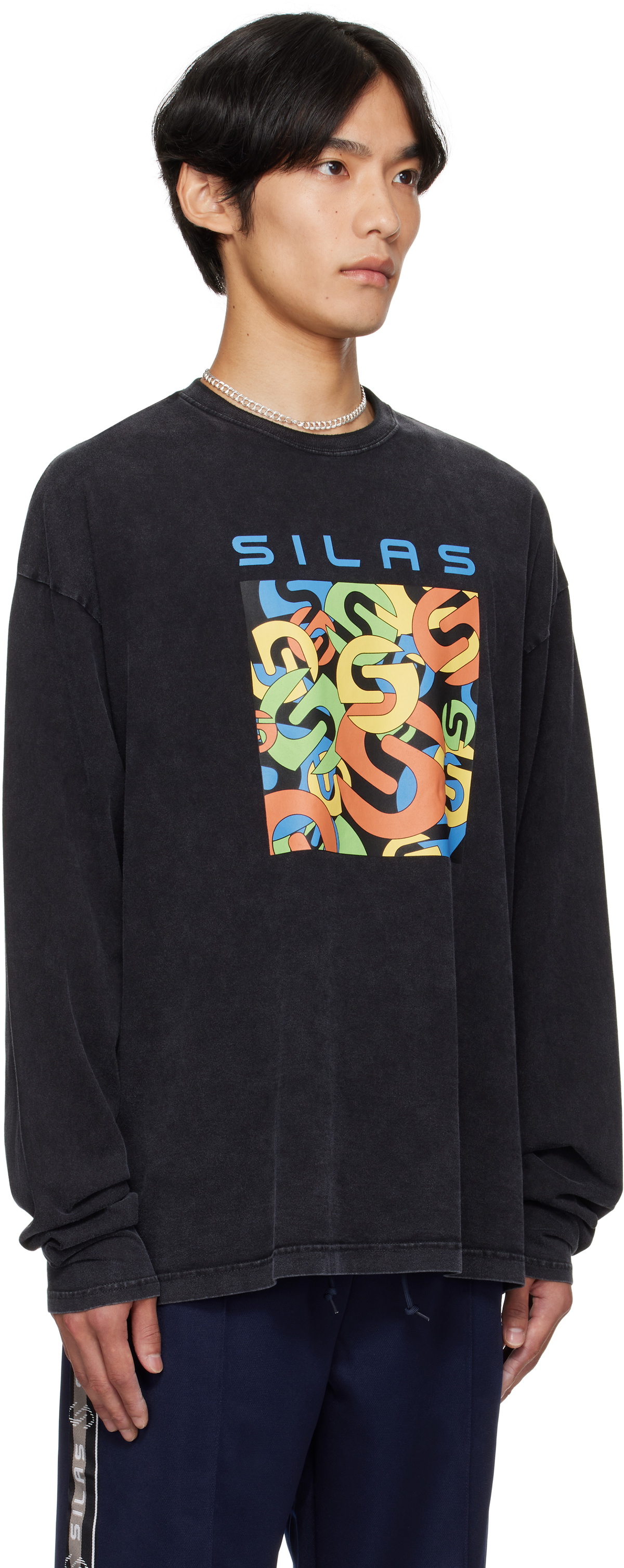 Silas Black Box Artwork Long Sleeve T-shirt