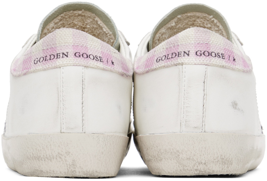 Golden Goose SSENSE Exclusive White & Gray Super-Star Sneakers Golden ...