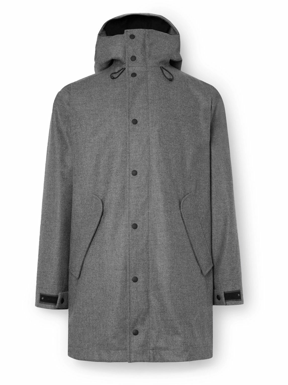 Loro Piana - Clima System Flannel Hooded Ski Jacket with Detachable Liner - Gray Loro Piana