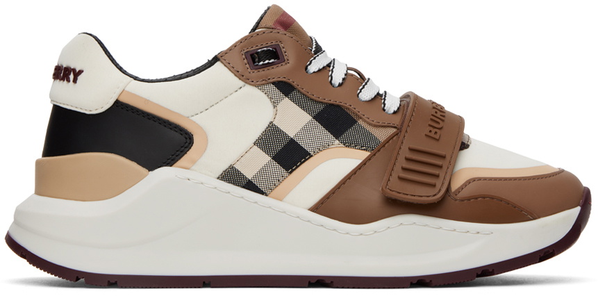 Burberry Brown Check Sneakers Burberry