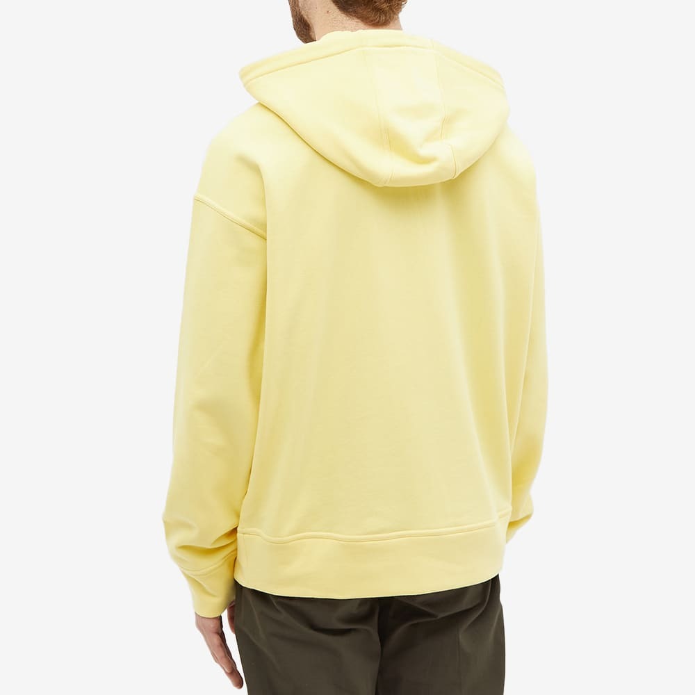 Jil Sander Men's Popover Hoody in Bright Yellow Jil Sander