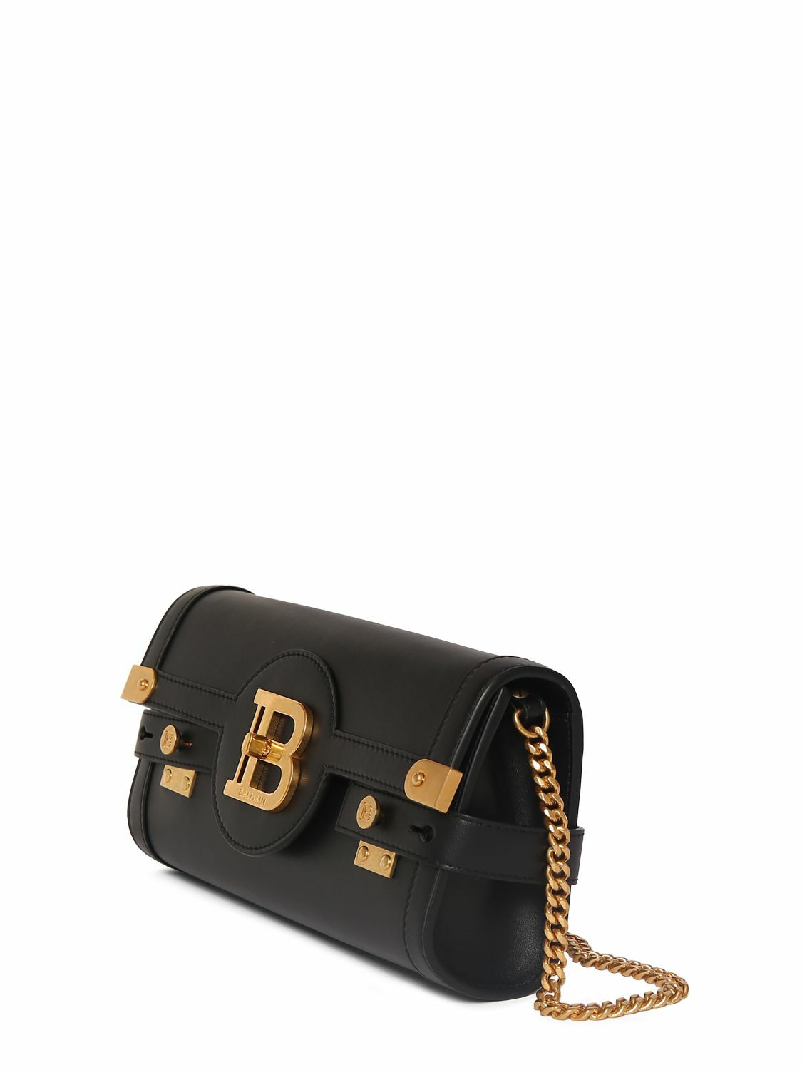 BALMAIN Bbuzz 23 Leather Pouch With Chain Balmain