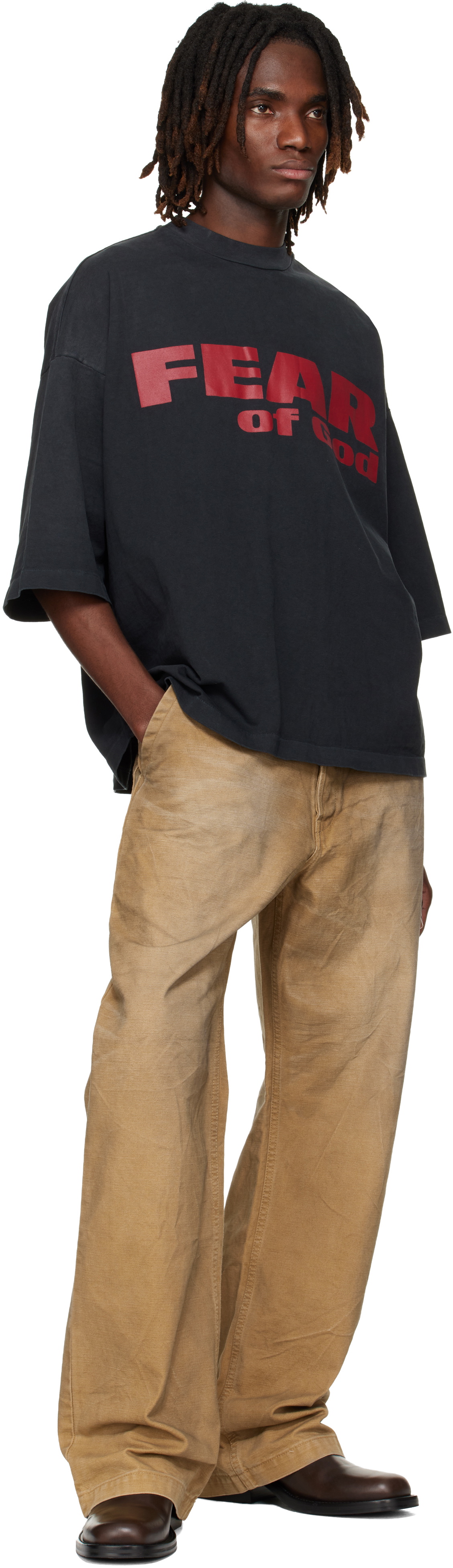 Fear of God Tan Canvas Utility Jeans Fear Of God