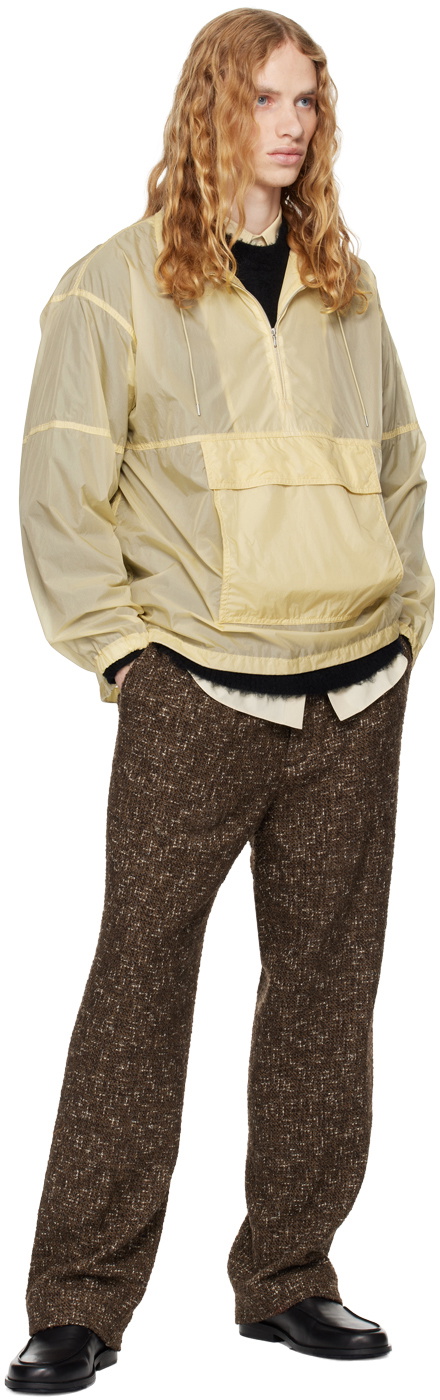 AURALEE Beige Washed Super Light Airy Nylon Jacket Auralee