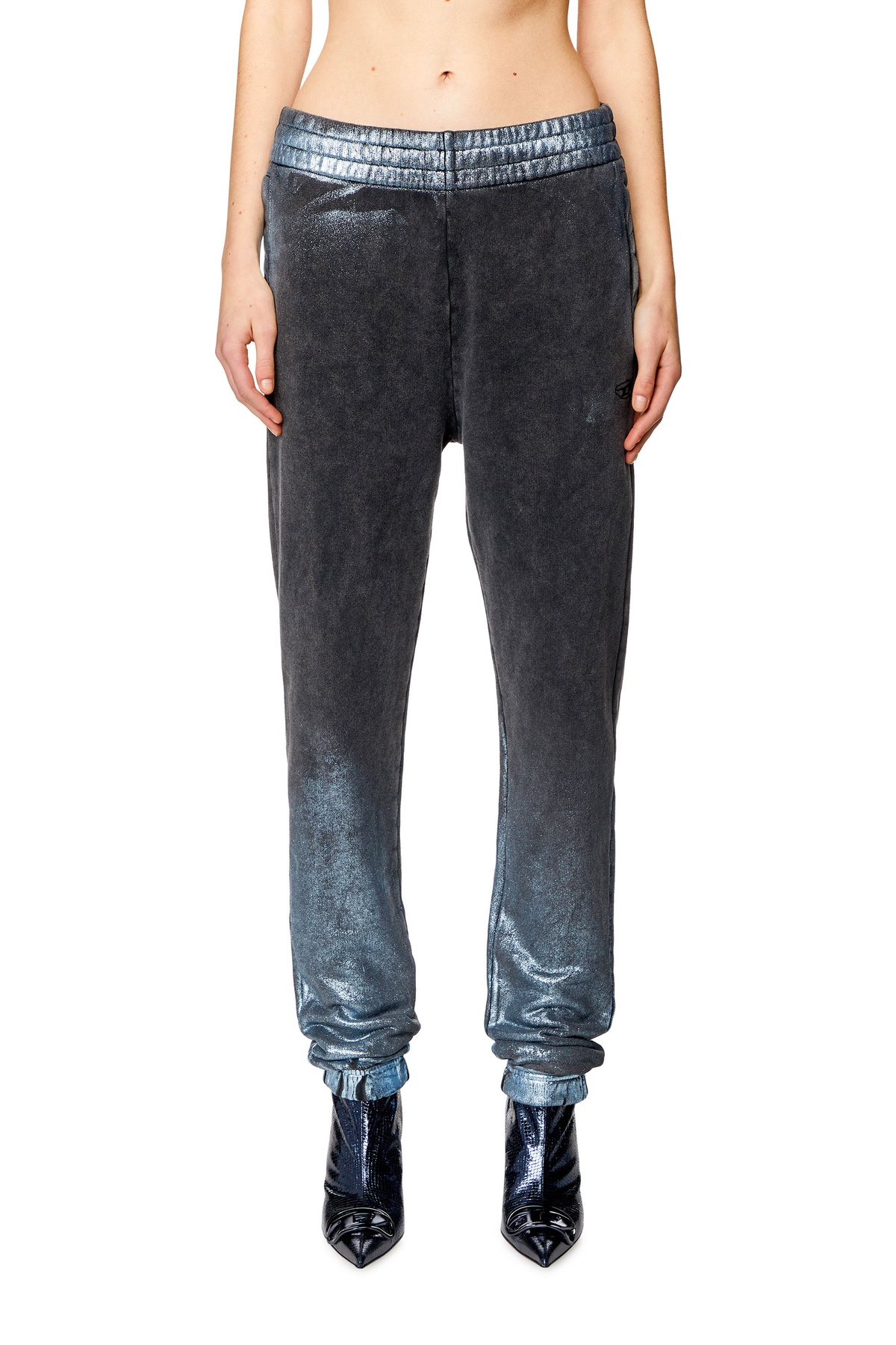 Diesel Faded metallic sweatpants - Pants Womens in Multicolor Diesel