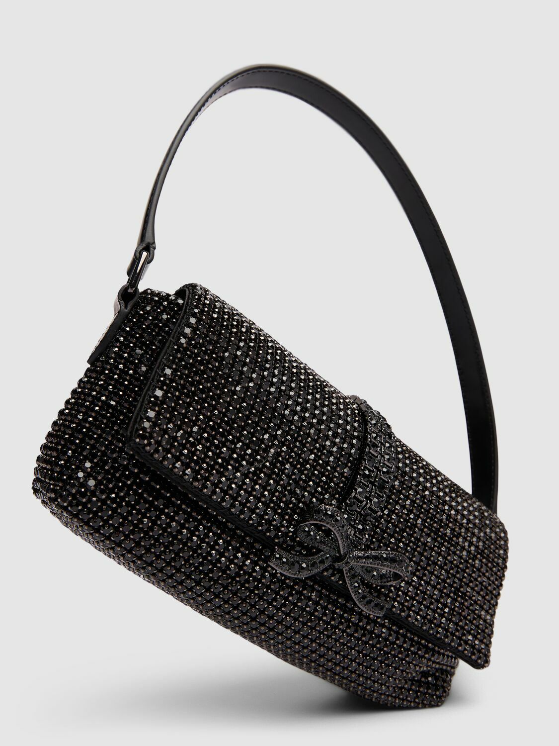 SELF-PORTRAIT Chainmail Crystal Shoulder Bag Self-Portrait