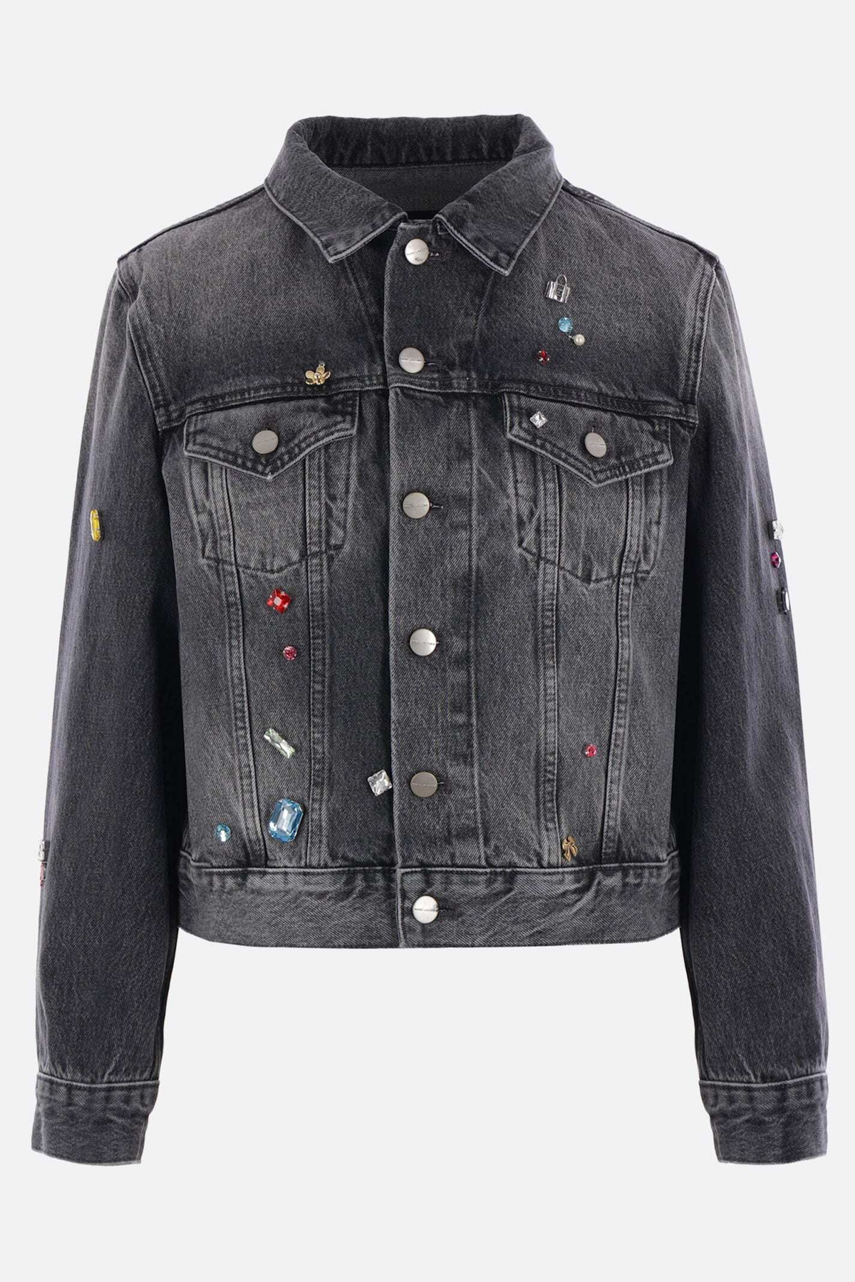 Marc Jacobs Denim Jacket With Crystals Marc Jacobs