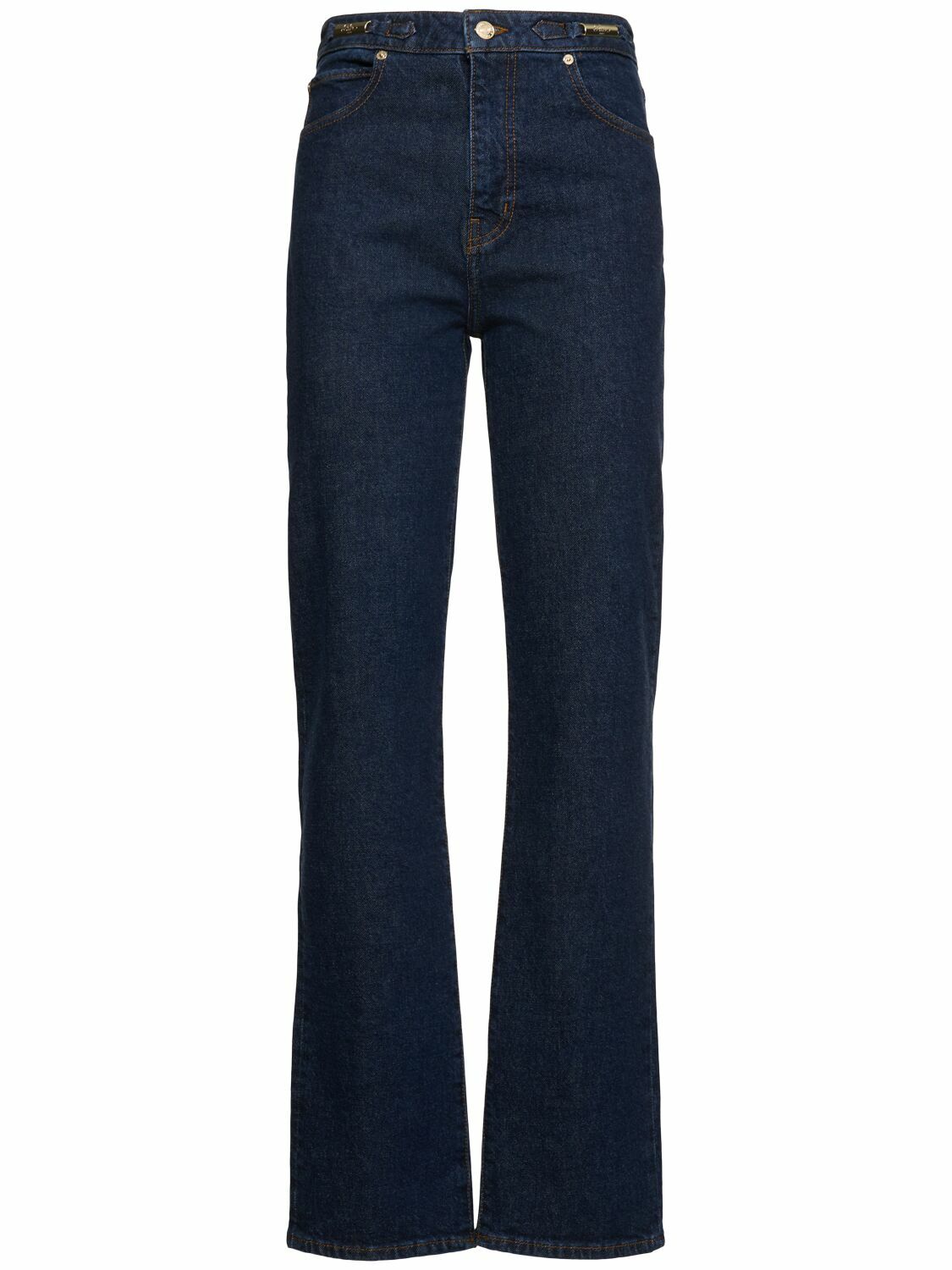 FRAME The Ritz Ruler High Rise Straight Jeans Frame Denim