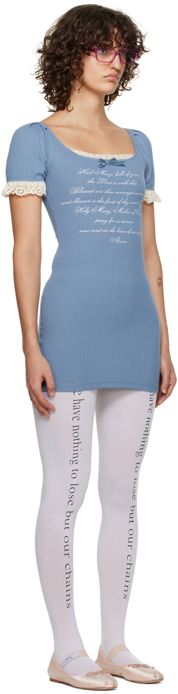 Praying Blue Hail Mary Minidress Praying