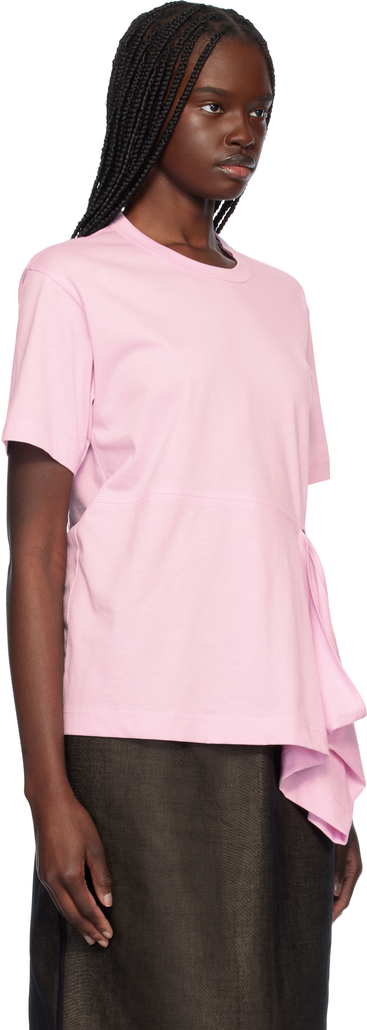 Comme des Garçons Shirt Pink Open Loop T-shirt Comme des Garcons SHIRT