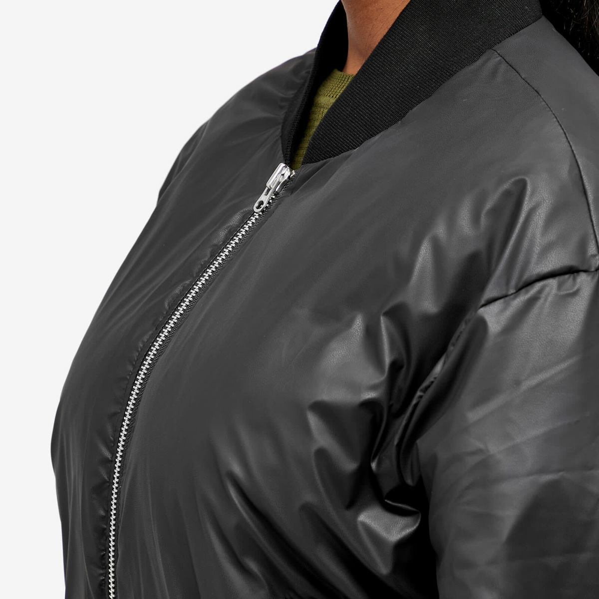 Meotine Women's Sol Bomber Jacket in Black Meotine