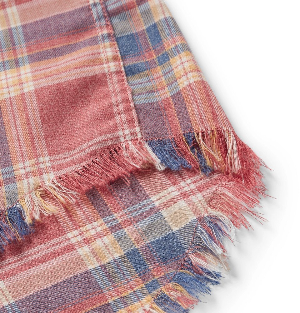 FRAME - Slim-Fit Checked Flannel Shirt - Men - Multi Frame Denim